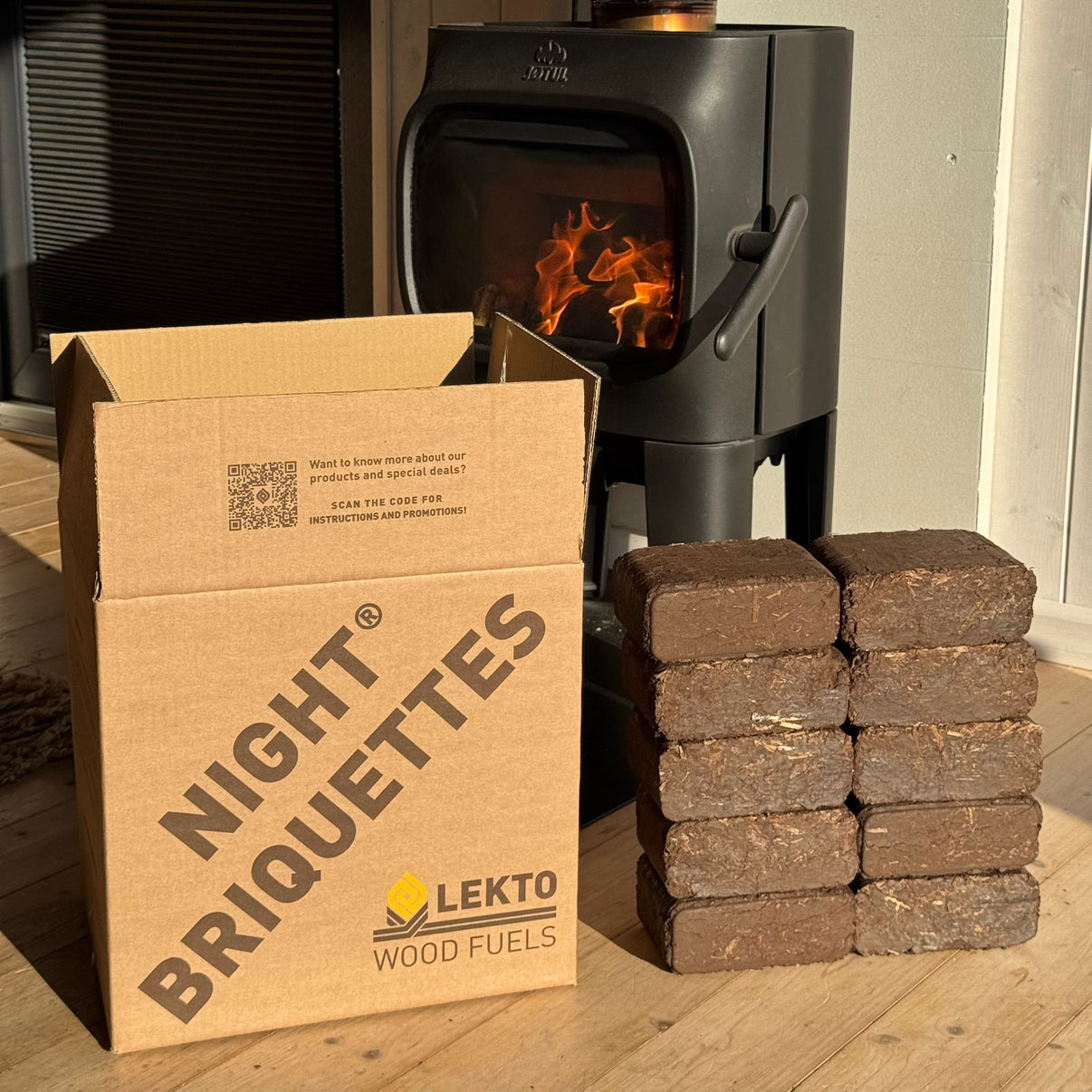 8-Hour Night Briquettes - Long Burning Logs | Lekto Woodfuels – Lekto ...