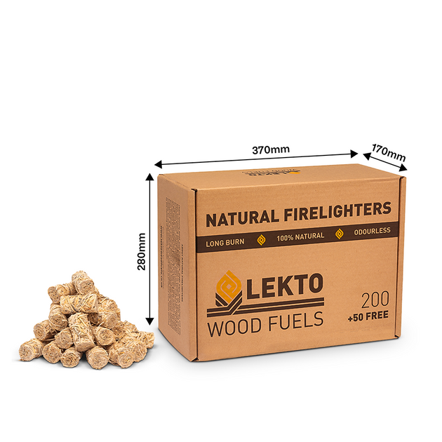 Natural Firelighters - Eco Wood Wool Firelighters | Lekto Woodfuels