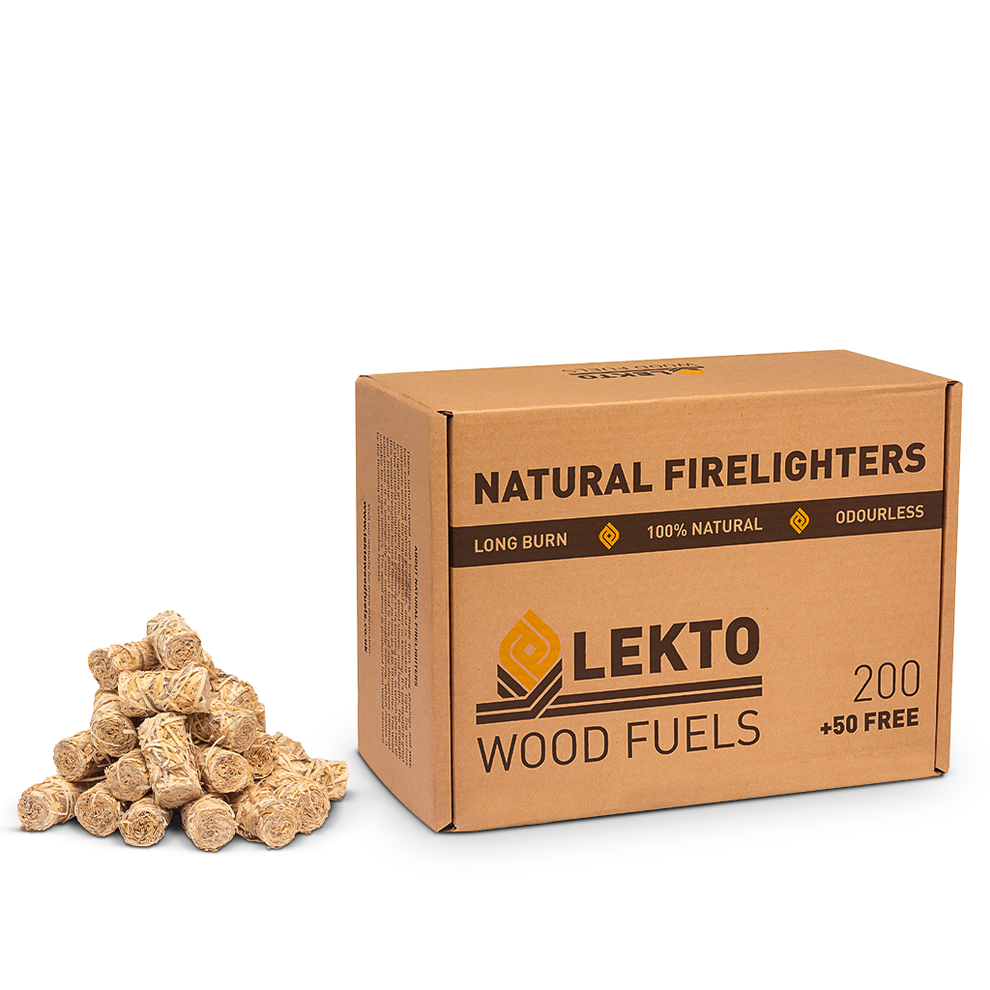 Natural Firelighters - Eco Wood Wool Firelighters | Lekto Woodfuels ...