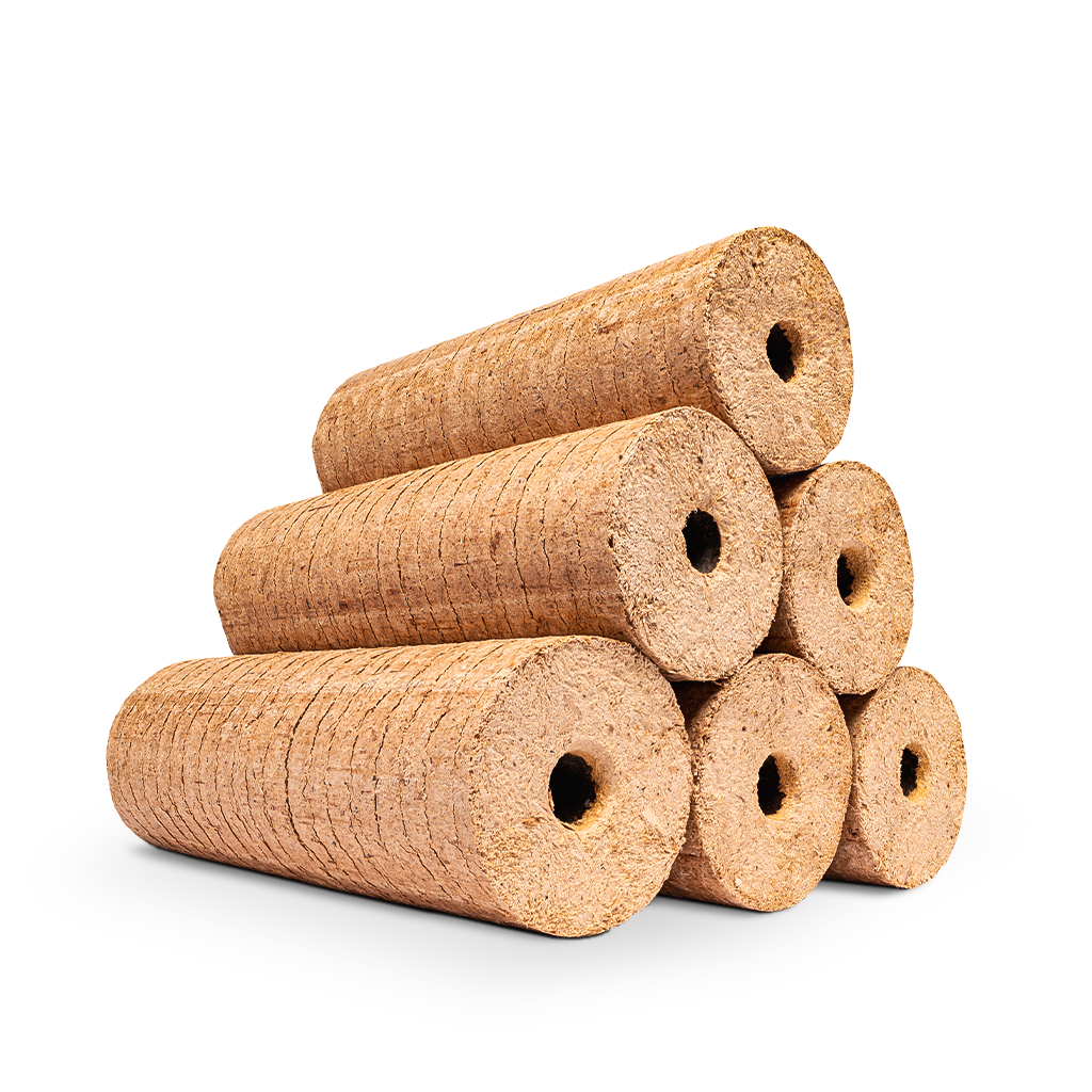 Hardwood Heat Logs - Hottest Burning Wood Fuel | Lekto Woodfuels